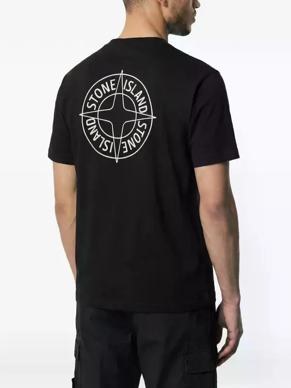Stone Island Logo-print T-shirt - Black