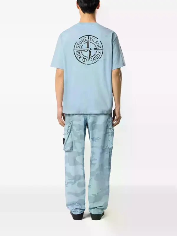 Stone Island Logo-print T-shirt - Blue