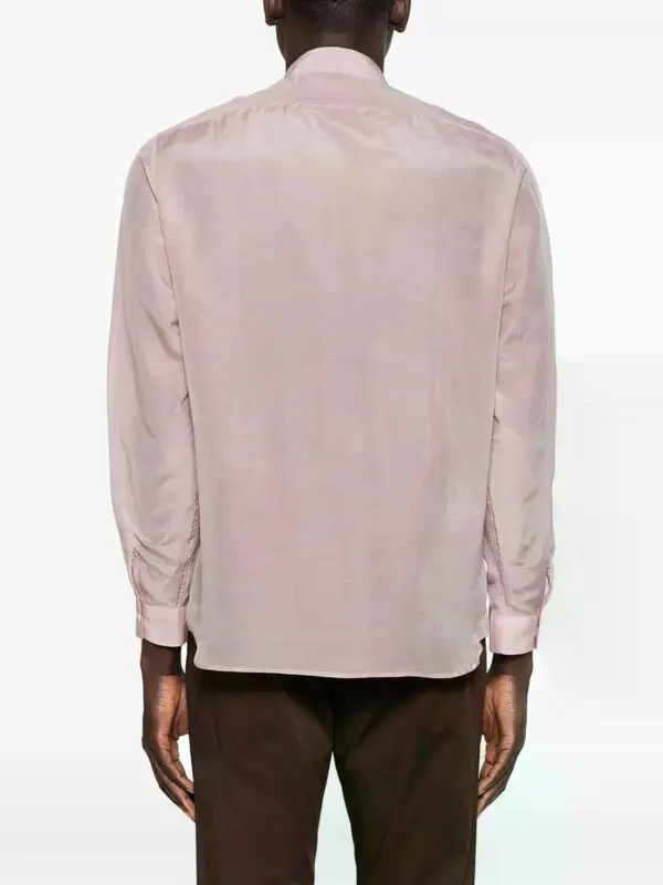 LARDINI Concealed-placket Long-sleeve Shirt