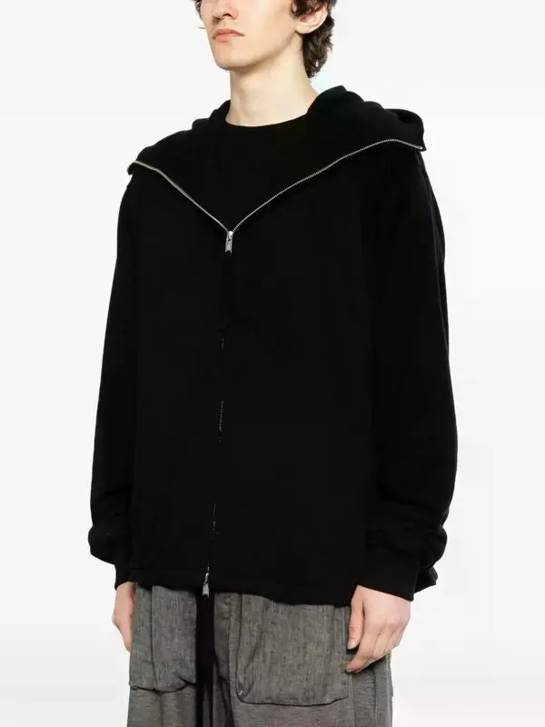 THOM KROM Zip-up Hoodie - Black
