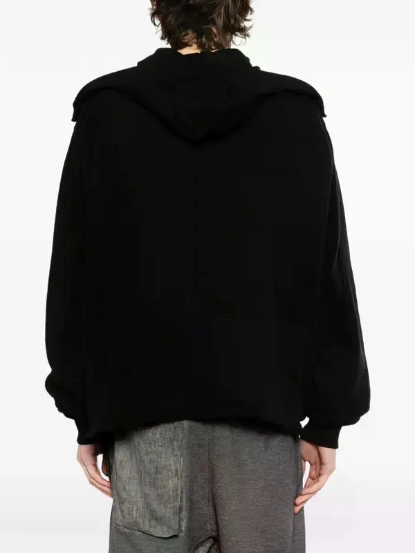 THOM KROM Zip-up Hoodie - Black