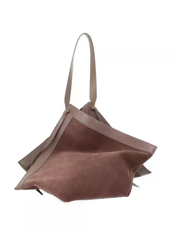 Yuzefi Large Wonton Suede Tote Bag - Brown