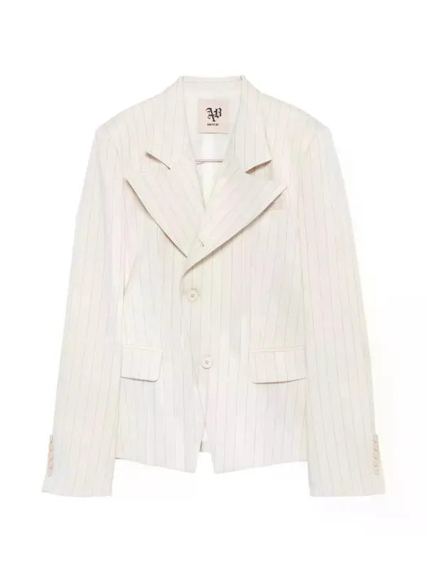 ANIYE BY Pinstripe Notched-lapels Jacket - Neutrals