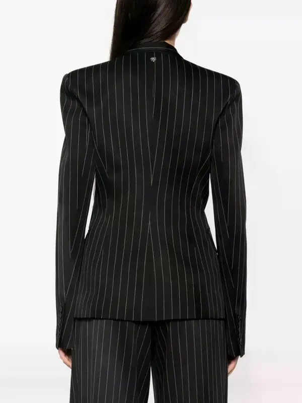 ANIYE BY Pinstripe Pattern Double-lapel Jacket