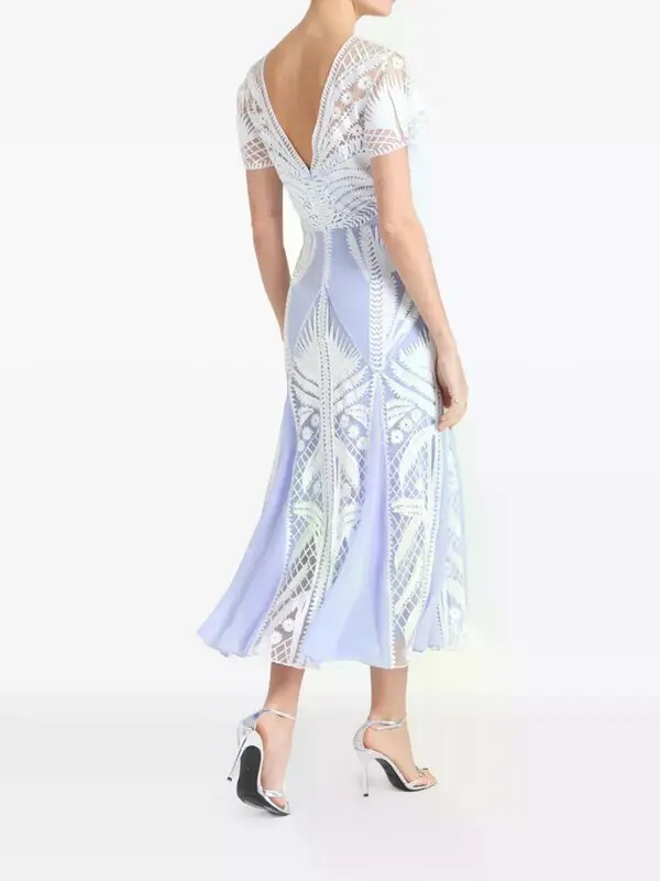 TEMPERLEY LONDON Giselle Embroidered Dress - Blue