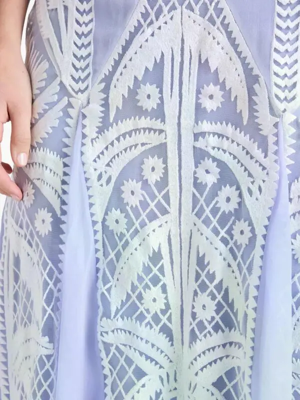TEMPERLEY LONDON Giselle Embroidered Dress - Blue