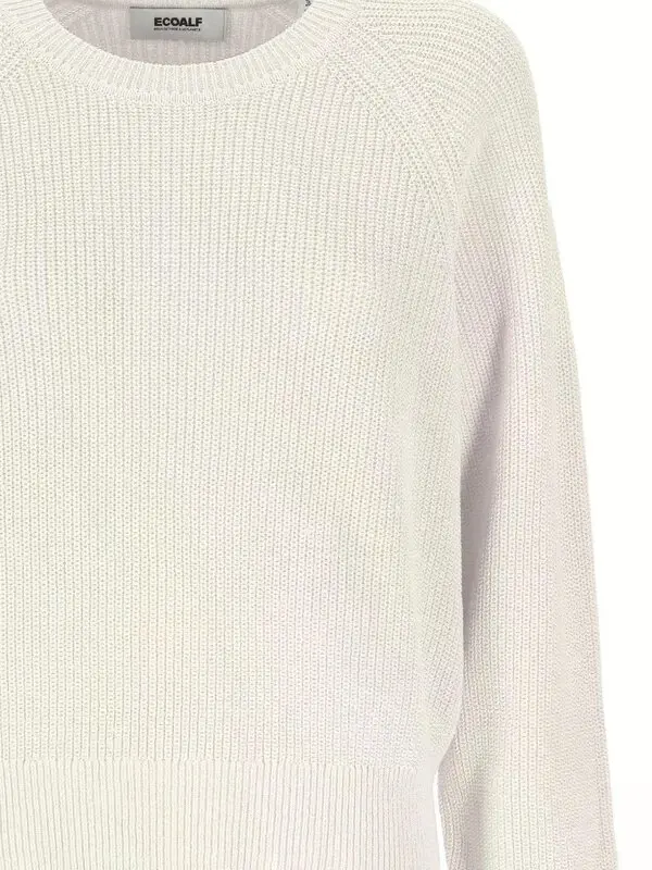 ECOALF Ribbed-knit Raglan-sleeve Sweater