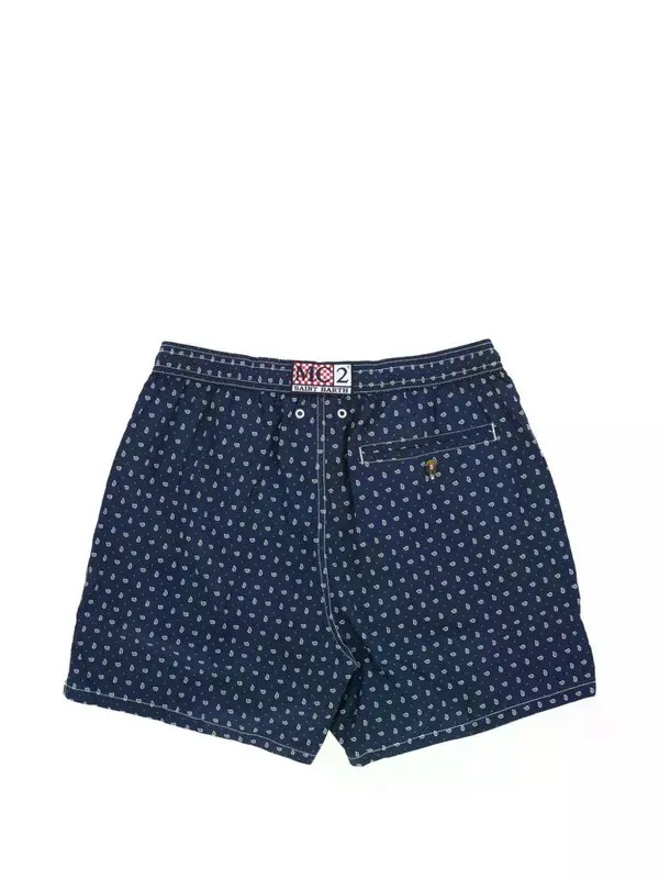 MC2 SAINT BARTH Paisley Swim Shorts - Blue