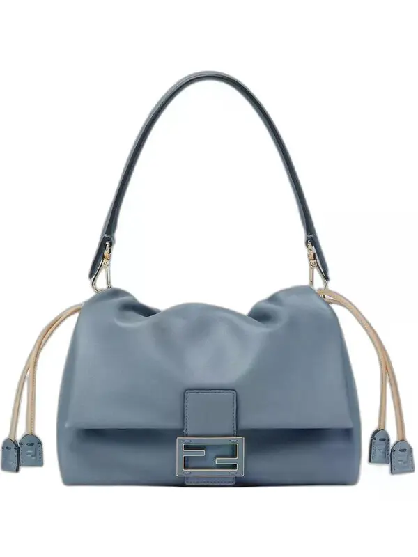 Fendi Mamma Baguette Drawstring Shoulder Bag - Blue