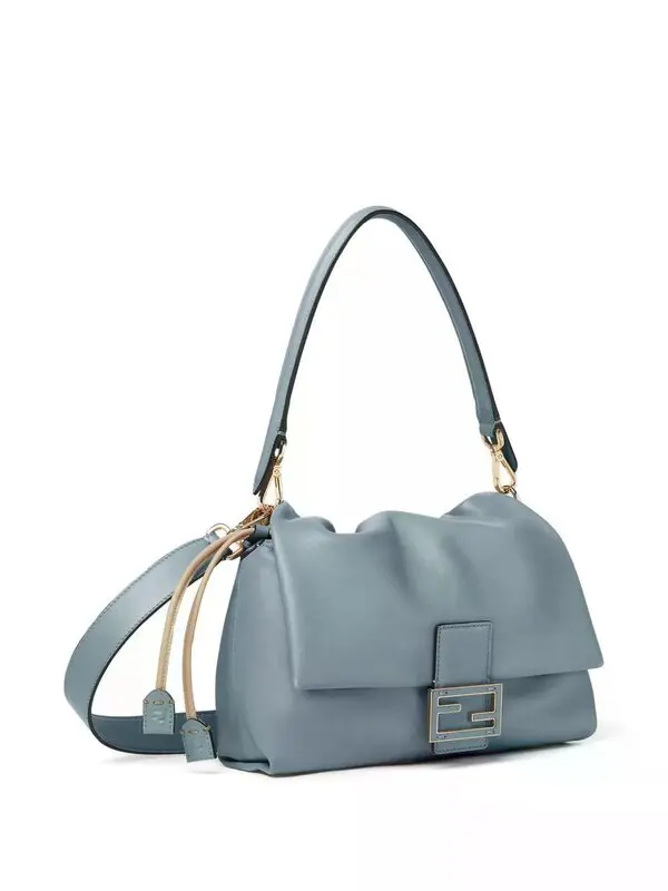 Fendi Mamma Baguette Drawstring Shoulder Bag - Blue