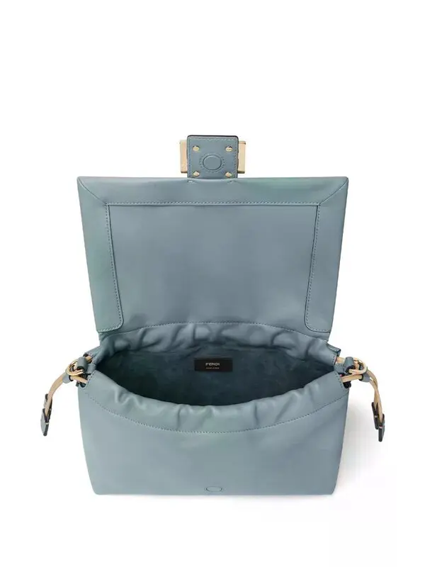 Fendi Mamma Baguette Drawstring Shoulder Bag - Blue