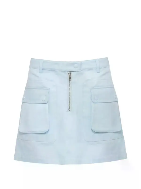 Casablanca Cargo-pocket Mini Skirt - Blue