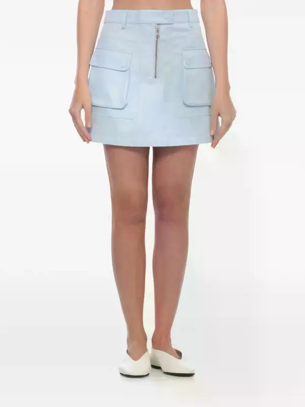 Casablanca Cargo-pocket Mini Skirt - Blue