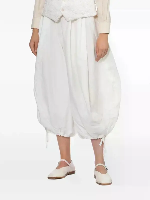 Comme Des Garçons Balloon Trousers With Drawstring Cuffs