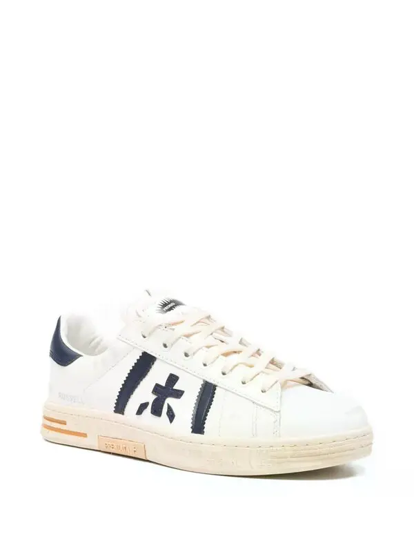 Premiata Russell Logo-patch Sneakers - Neutrals