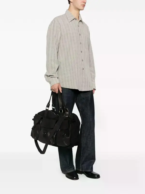 Guidi Cargo-pocket Suede Tote Bag