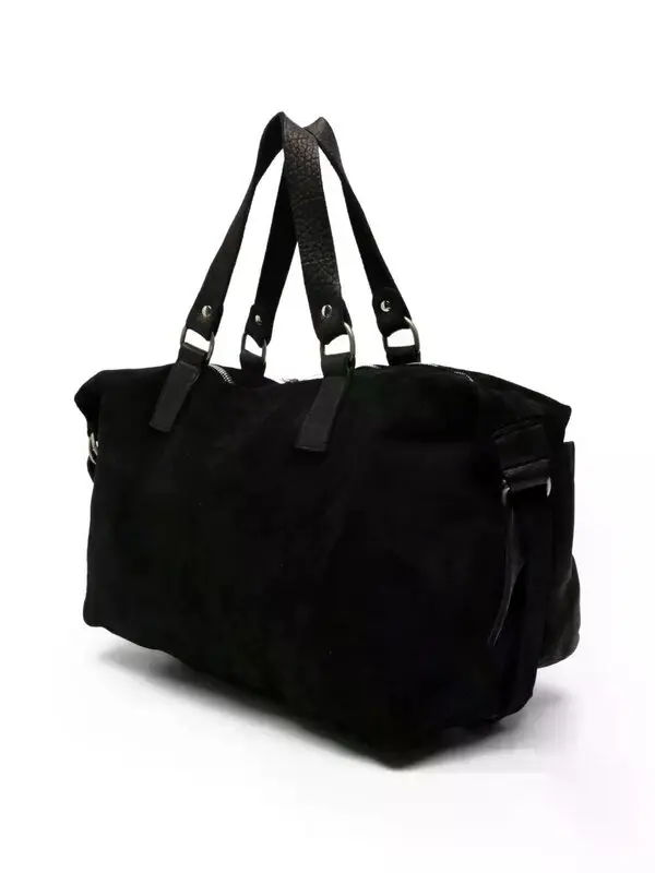 Guidi Cargo-pocket Suede Tote Bag