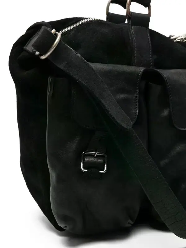 Guidi Cargo-pocket Suede Tote Bag