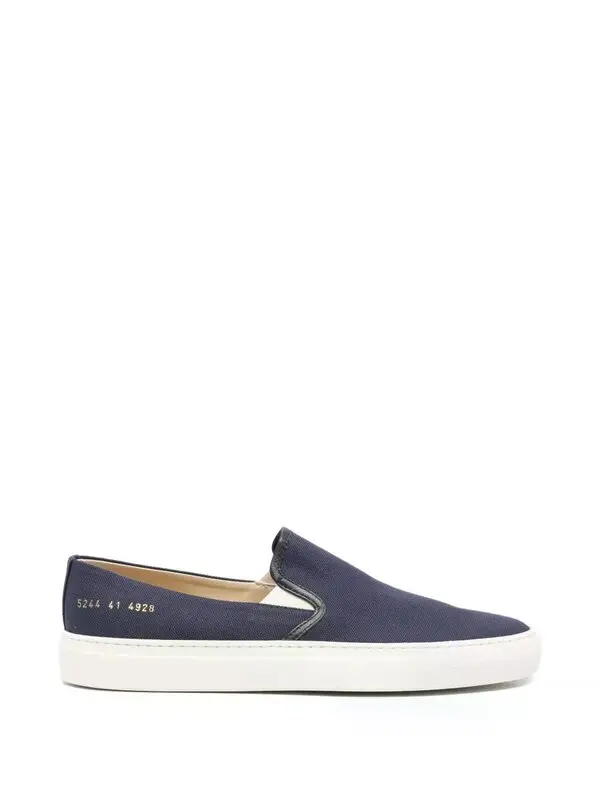 COMMON PROJECTS Leather-trim Slip-on Sneakers - Blue