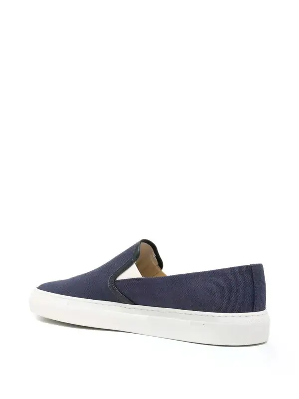 COMMON PROJECTS Leather-trim Slip-on Sneakers - Blue