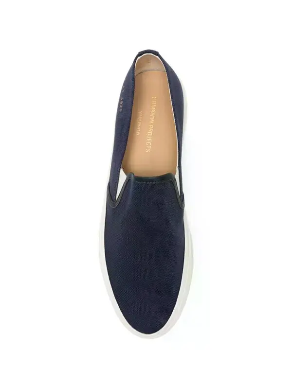 COMMON PROJECTS Leather-trim Slip-on Sneakers - Blue
