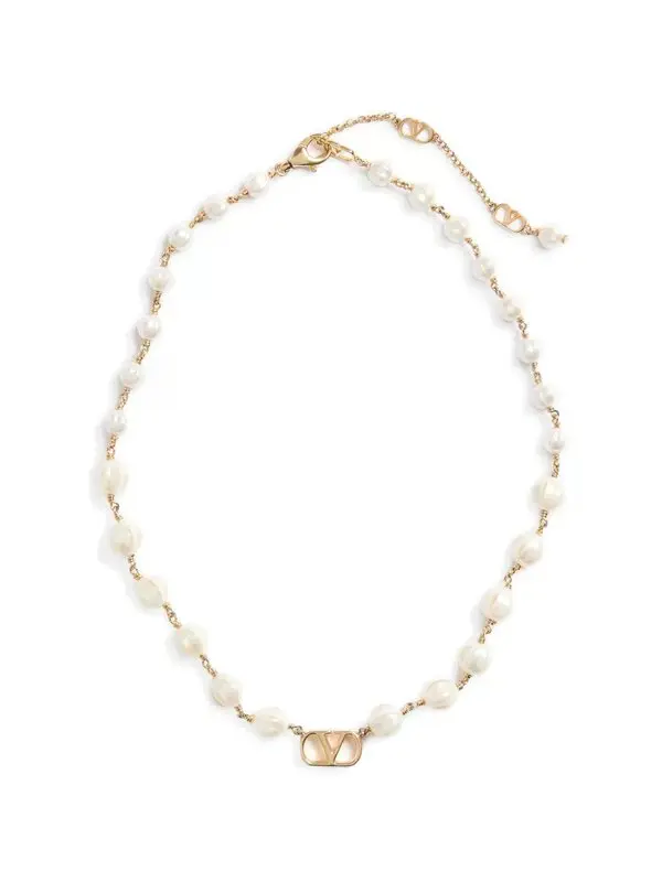 Valentino Garavani Vlogo Signature Necklace - Gold