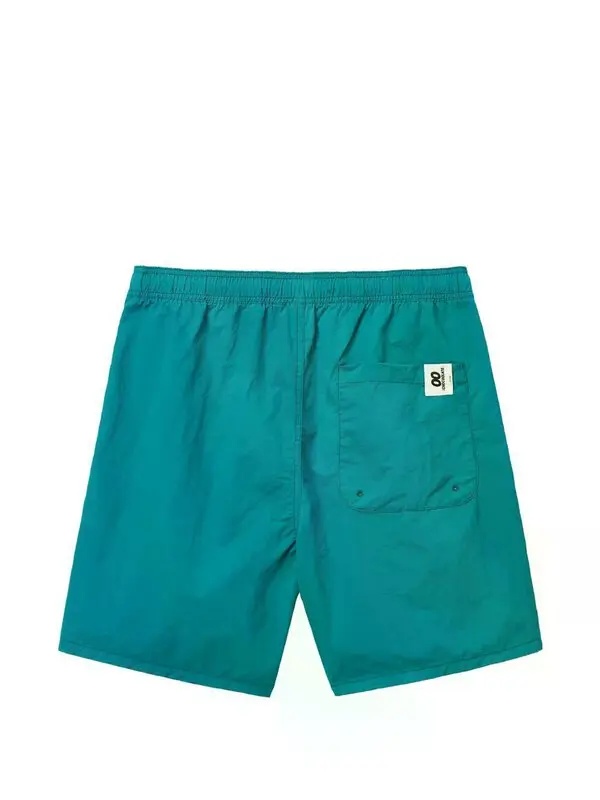 CHOCOOLATE Logo-patch Elasticated-waist Shorts - Blue