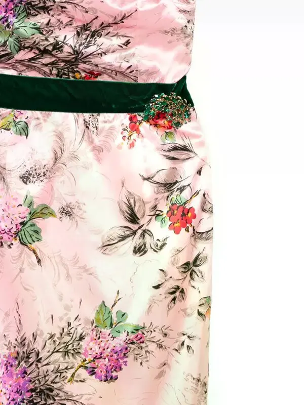 Dolce & Gabbana Floral Silk Midi Dress