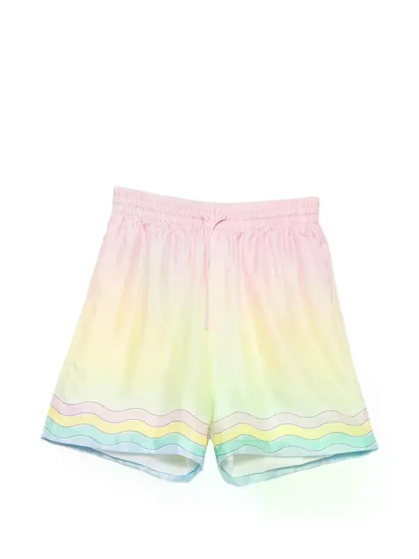 Casablanca Gradient Wavy-print Shorts