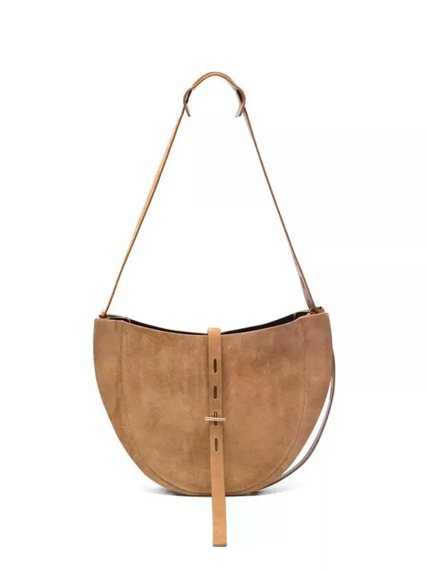 MINOBOSSI Lizzie Suede Shoulder Bag - Neutrals