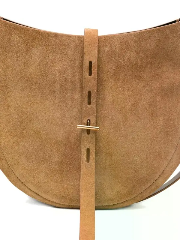 MINOBOSSI Lizzie Suede Shoulder Bag - Neutrals