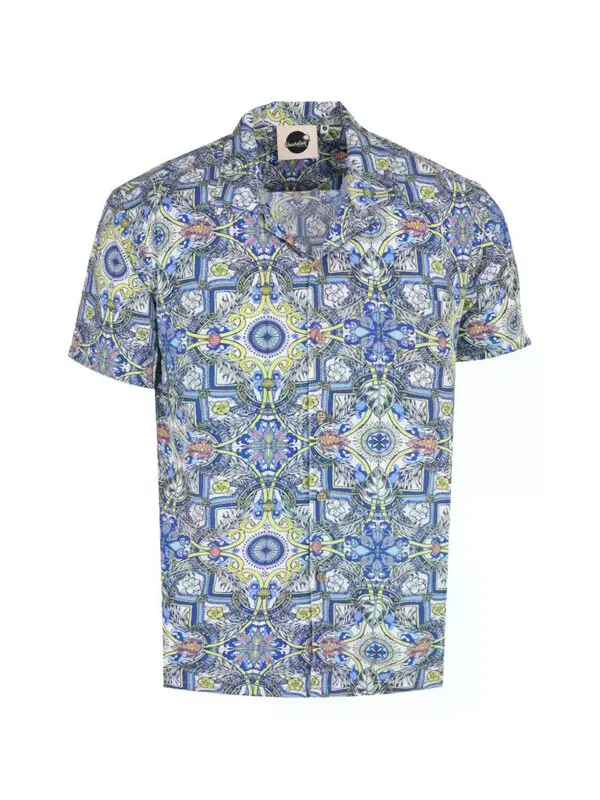 BOARDIES Sicilia Patterned Shirt - Blue