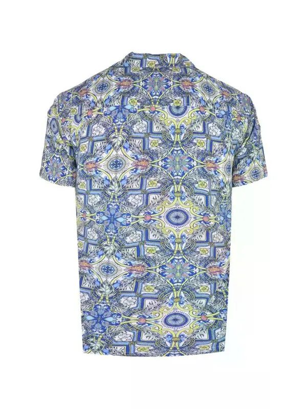 BOARDIES Sicilia Patterned Shirt - Blue