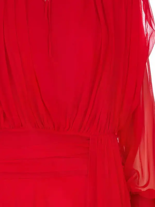 Giuseppe Di Morabito Draped Asymmetric-hem Mini Dress - Red