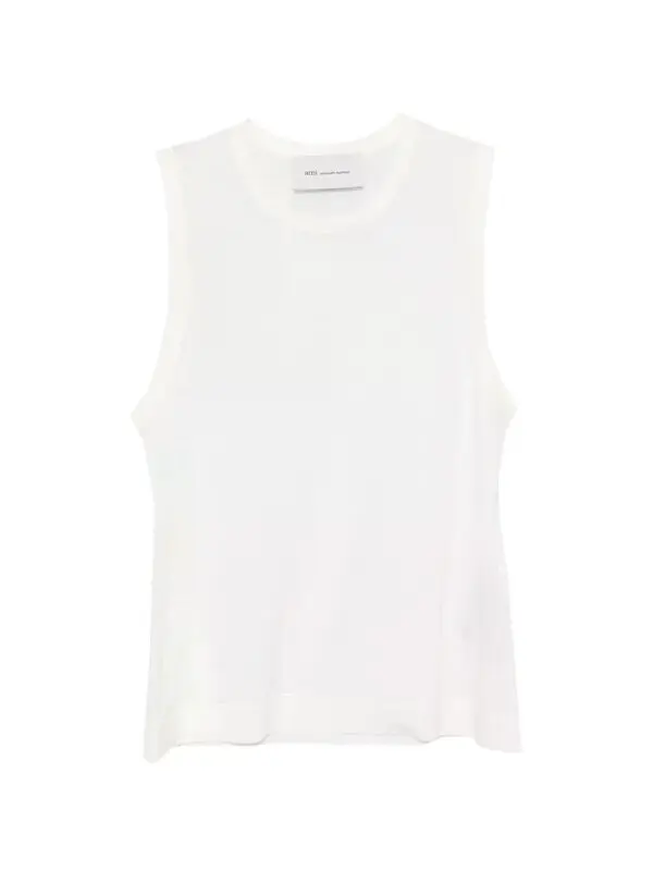 AMI Paris Crew-neck Sleeveless T-shirt