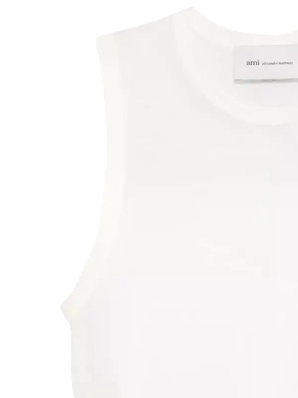 AMI Paris Crew-neck Sleeveless T-shirt