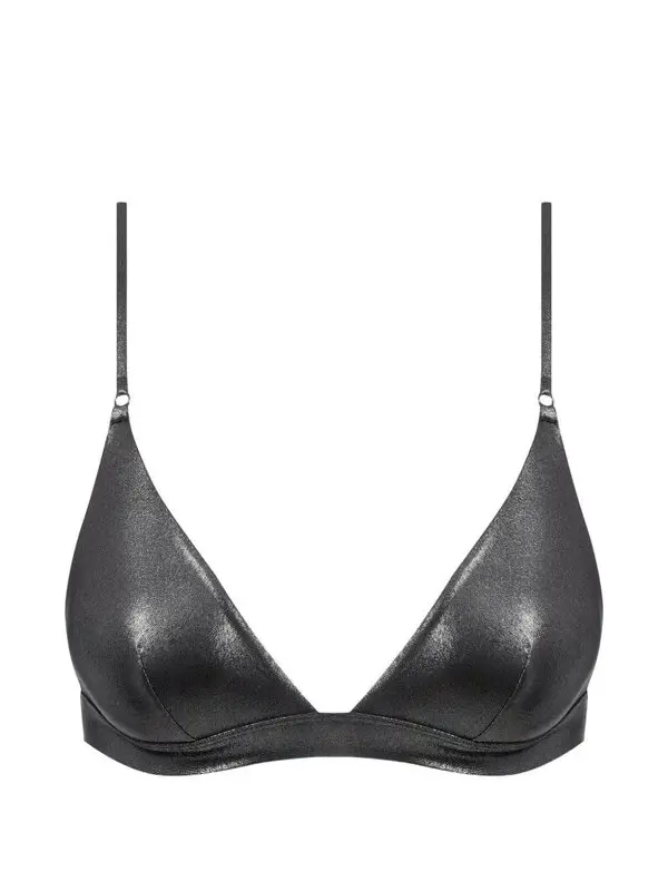 MAISON CLOSE Triangle Bikini Top - Silver