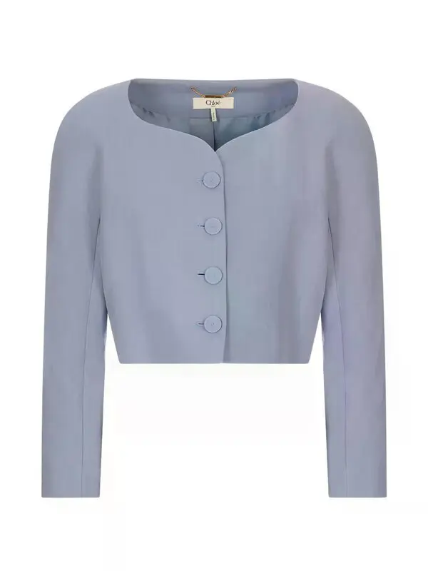 Chloé Button-up Cropped Jacket