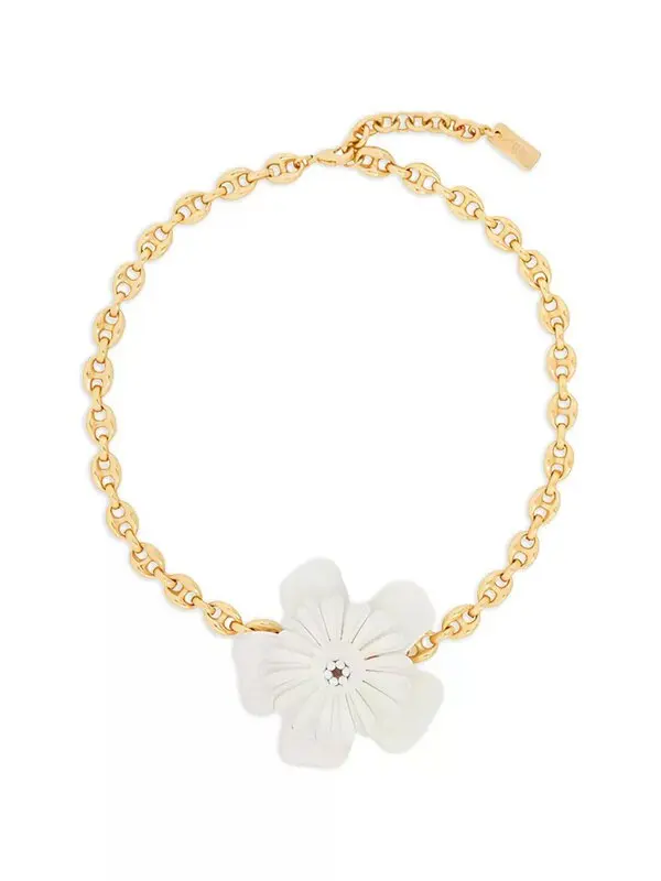 Chloé Flower-detail Chain Necklace - Gold