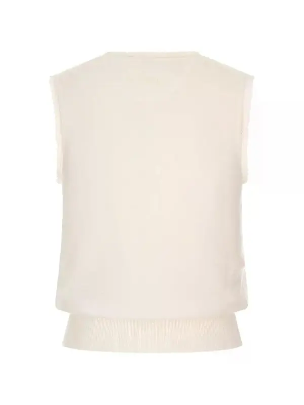 Chloé Pointelle-knit Knitted Vest