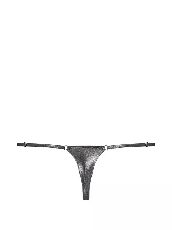 MAISON CLOSE Metallic-effect Bikini Bottom