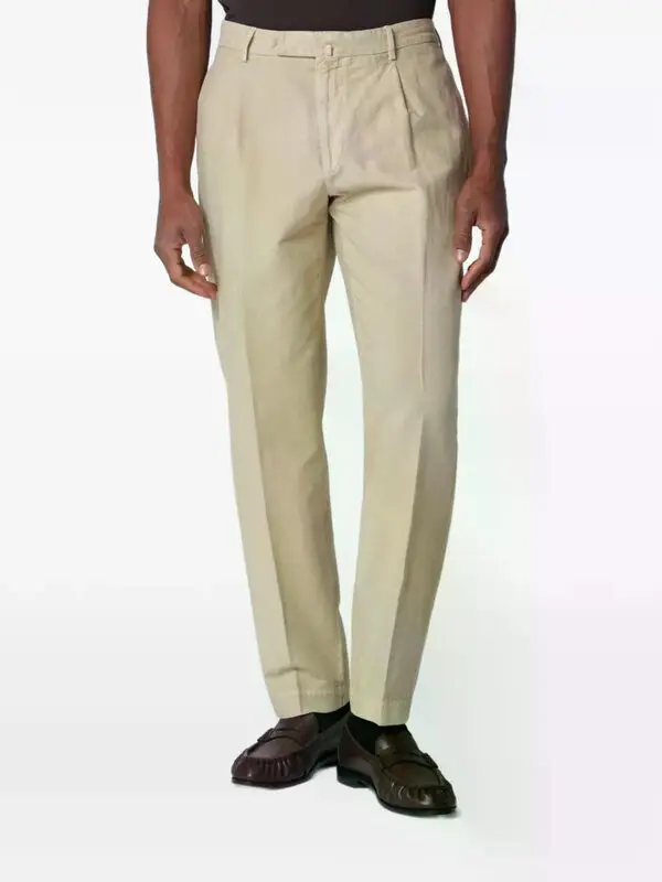 SANTANIELLO Arechi Pleated Trousers - Neutrals