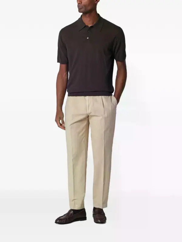 SANTANIELLO Arechi Pleated Trousers - Neutrals