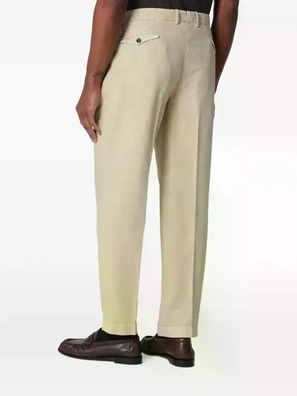 SANTANIELLO Arechi Pleated Trousers - Neutrals