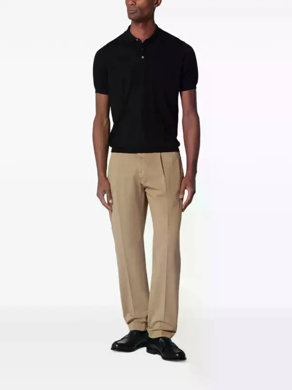 SANTANIELLO Arechi Pleated Trousers - Neutrals