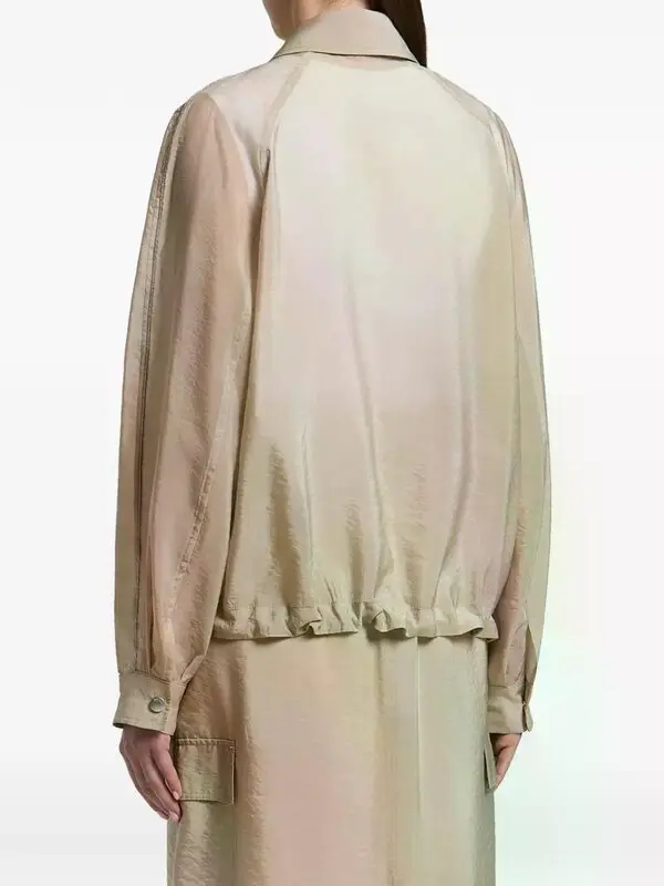 Peserico Sheer-panelled Jacket With Pocket Detail
