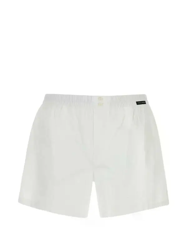 Dolce & Gabbana Logo-detail Cotton Boxers - White