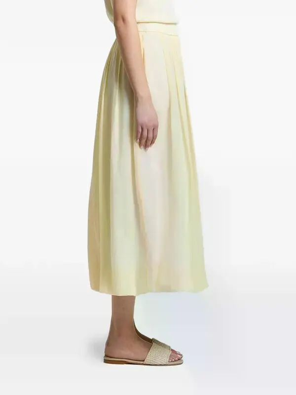 Peserico Midi Pleated Skirt With Elasticated Waist