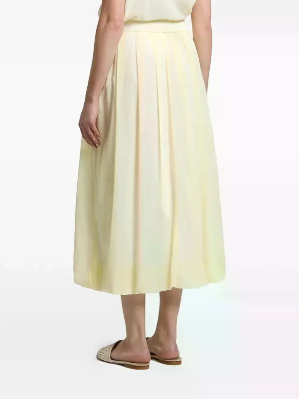 Peserico Midi Pleated Skirt With Elasticated Waist