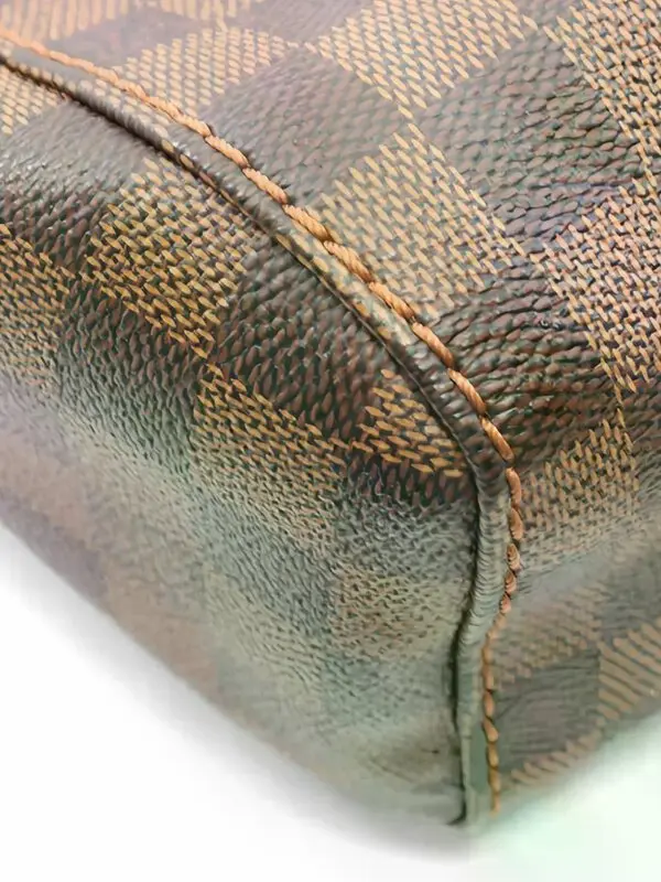 LOUIS VUITTON Damier Ebene Port Perot Pm - Brown